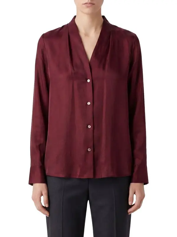 FORTE_FORTE Button-up Shirt - Ruby