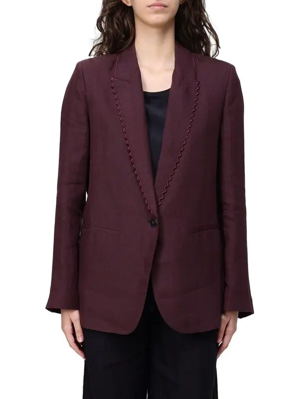 FORTE_FORTE Single Breasted Jacket - Brown