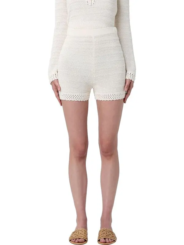 TWINSET Crochet Shorts - Beige