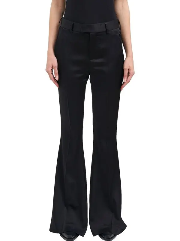 ANN DEMEULEMEESTER Flare Trousers - Black