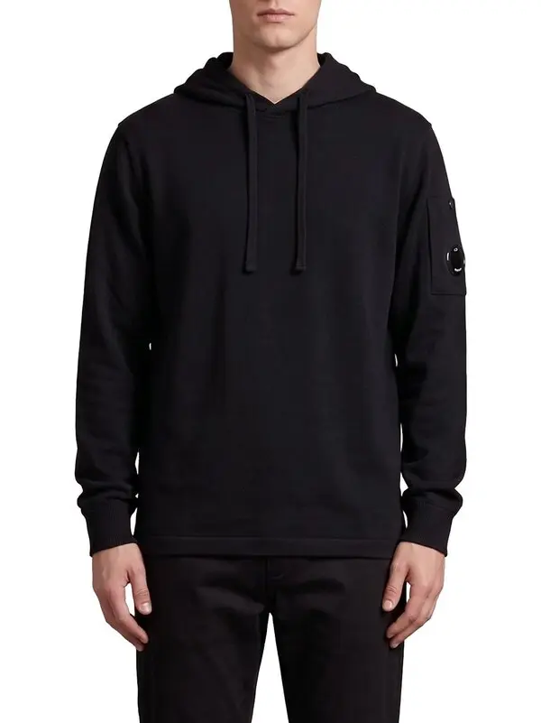 C.P. COMPANY Hooded Sweatshirt - Black