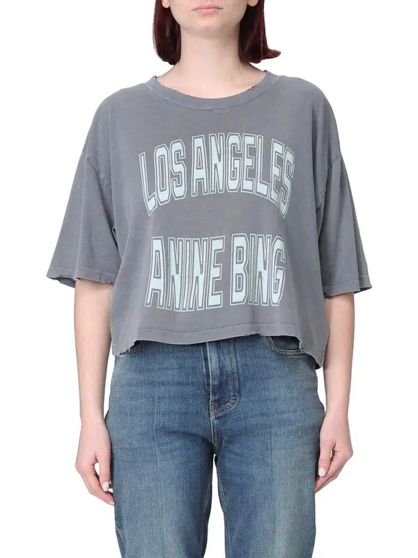 ANINE BING Graphic T-shirt - Grey