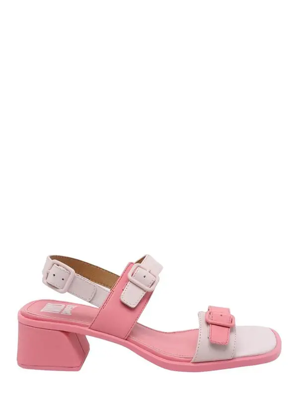 Camper Heeled Sandals With Buckle Detail - Pink