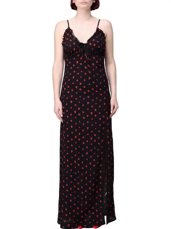 MAR DE MARGARITAS Floral-print Maxi Dress - Black 1