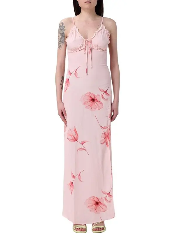 MAR DE MARGARITAS Floral-print Maxi Dress - Peach