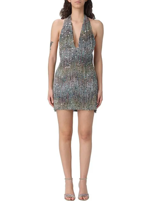 Missoni Embellished Halterneck Mini Dress - Brown