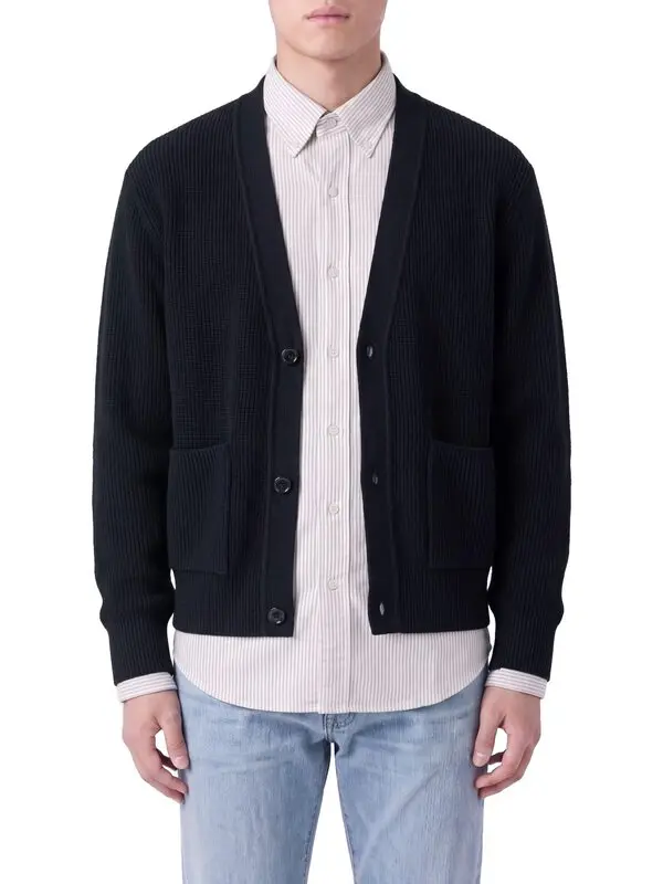 LARDINI Cardigan Sweater - Black