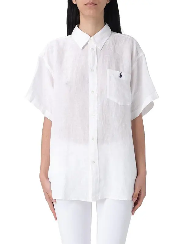 Polo Ralph Lauren Short Sleeve Button-up Shirt - White