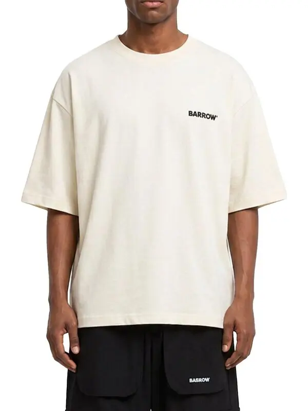 BARROW Cotton T-shirt With Logo - White