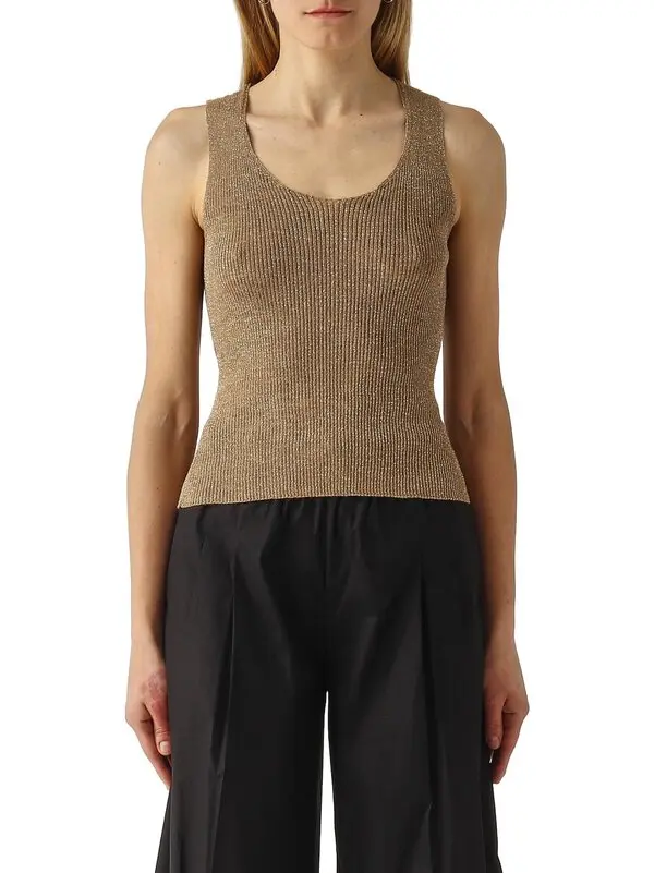 TWINSET Ribbed Knit Top - Green