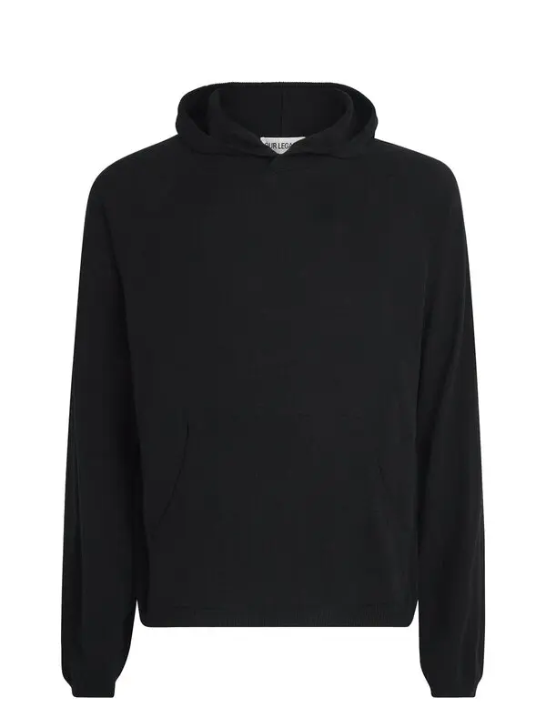 Our Legacy Silk Knitted Hoodie - Black
