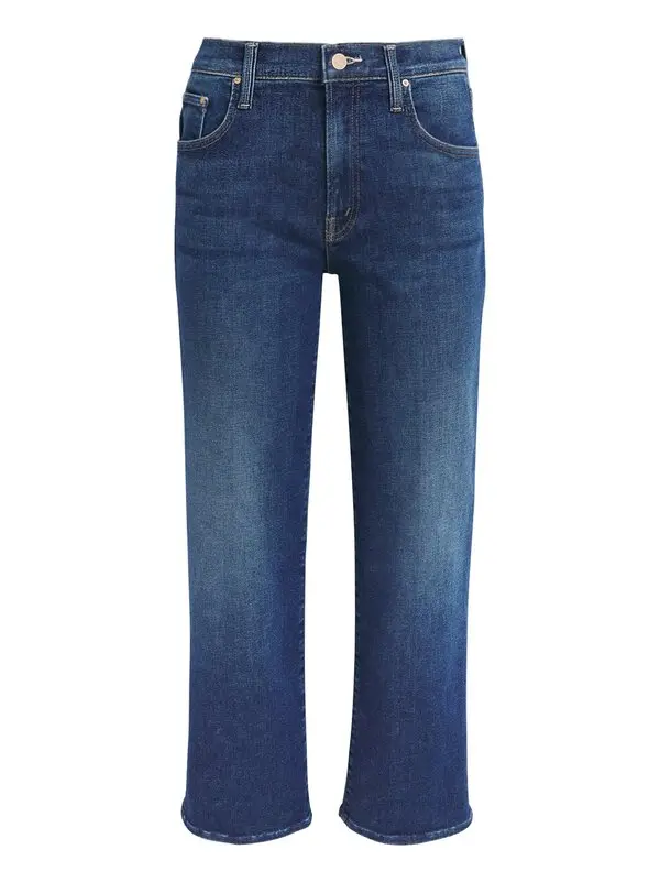 MOTHER The Rambler Zip Ankle Jeans - Blue