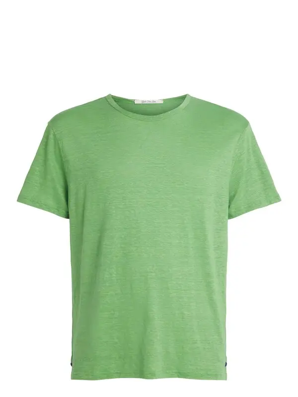 GOD'S TRUE CASHMERE Linen Signature T-shirt - Green