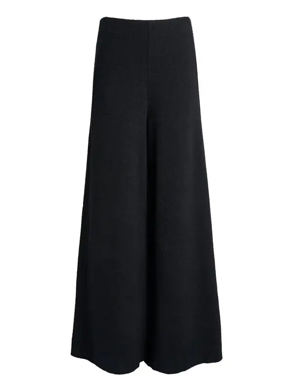 ME+EM Travel Wide-leg Trousers - Black
