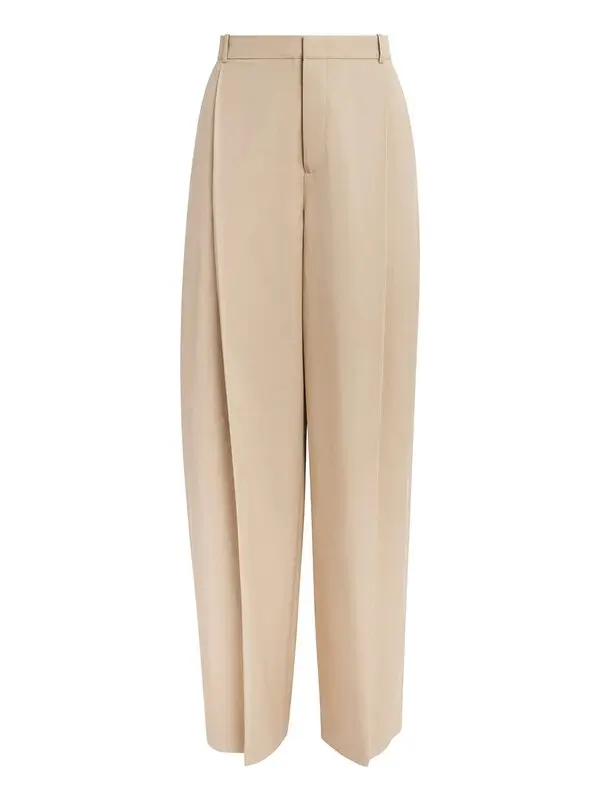 Vince Camille Wide-leg Trousers - Beige