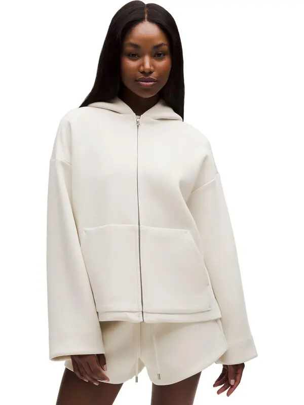Lululemon Sleek Spacer Full-zip Hoodie - Light Ivory