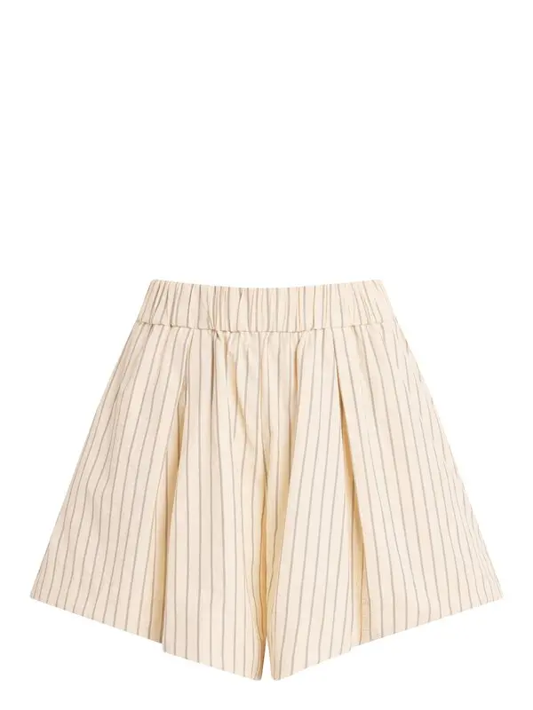 Stylein Striped Jojo Shorts - Beige