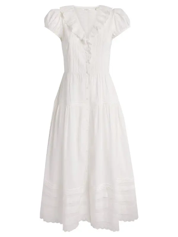 DÔEN Organic Cotton Eliette Maxi Dress - White