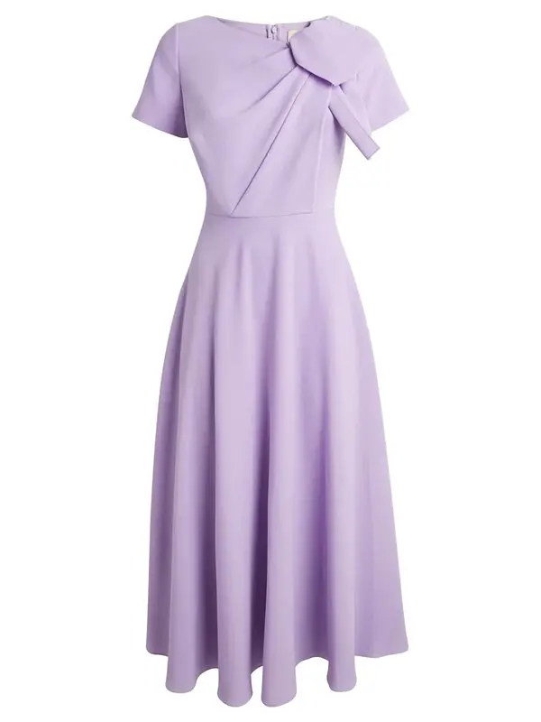 ROKSANDA Crepe Luna Midi Dress - Purple