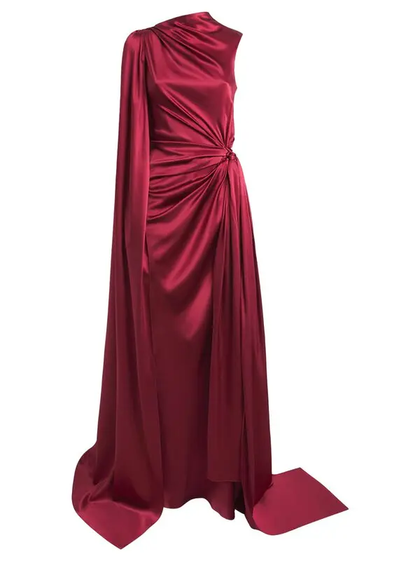 ROKSANDA Silk Satin Orien Gown - Burgundy