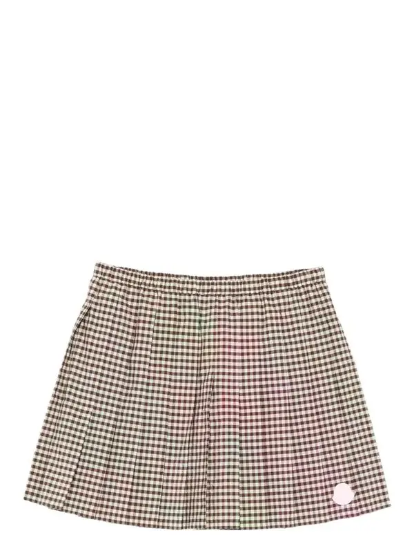 Moncler Checkered Skirt - Neutrals