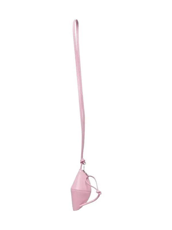 JIL SANDER Curve Leather Pouch - Pink