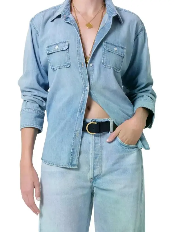 Citizens Of Humanity Jude Pocket-detail Shirt - Blue