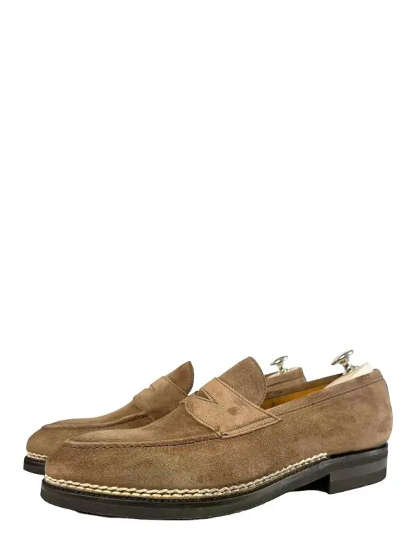Bontoni Principe Suede Loafers - Brown
