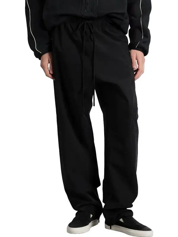 Fear Of God Essentials Logo-patch Track Pants - Black