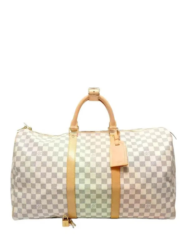 LOUIS VUITTON 2008 Damier Keepall 50 Boston Bag - Neutrals