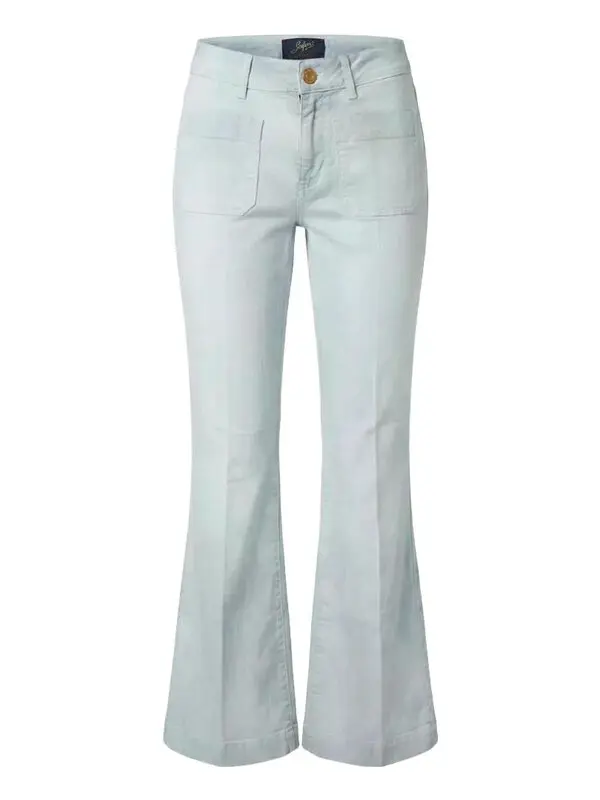 Seafarer Delphine Patch-pocket Flared Jeans - Blue