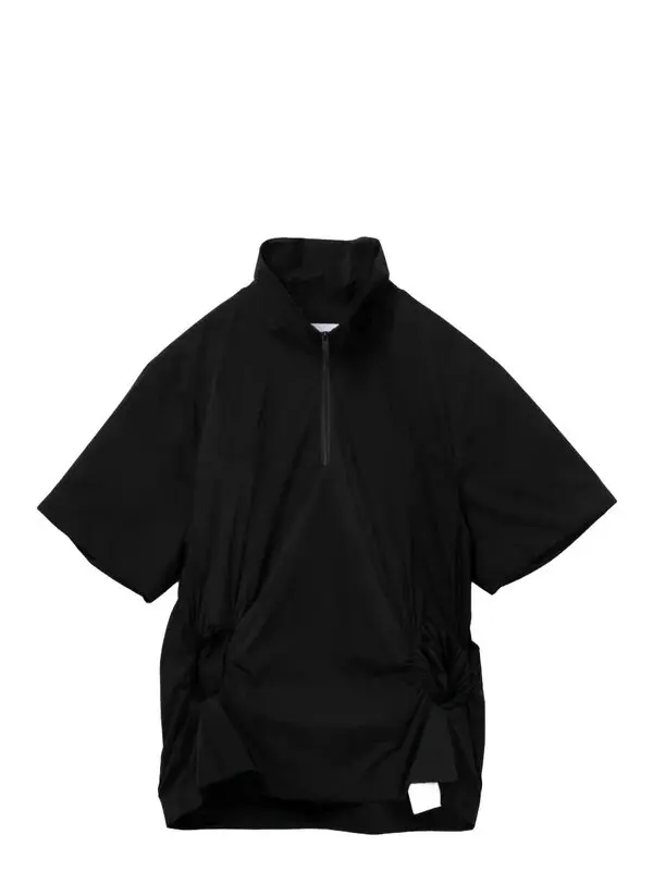 ADER ERROR Ruffled Pocket Polo Shirt - Black