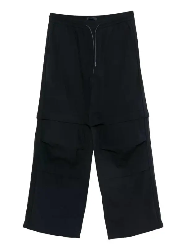 JUUN.J Panelled Drawstring Trousers - Blue