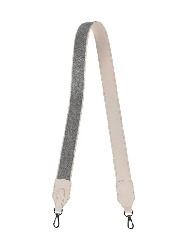 Brunello Cucinelli Leather-trim Shoulder Strap - Neutrals