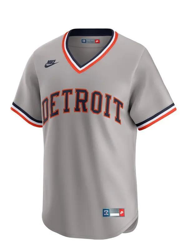 Nike Alan Trammell Detroit Tigers Cooperstown Dri-fit Mlb Limited Jersey - Grey