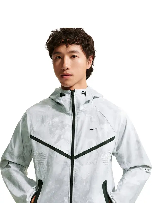 Nike Tech Windrunner Dri-fit Woven Full-zip Jacket - Grey