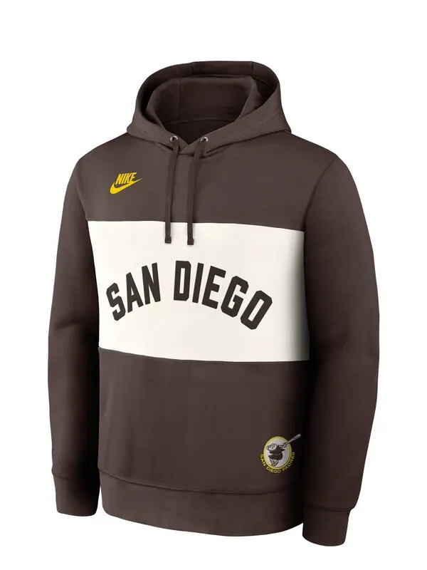 Nike San Diego Padres Cooperstown Legacy Mlb Pullover Hoodie - Brown