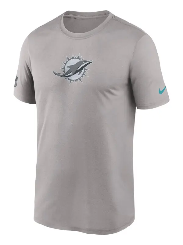 Nike Miami Dolphins Team Issue Legend Dri-fit Nfl T-shirt - Grey
