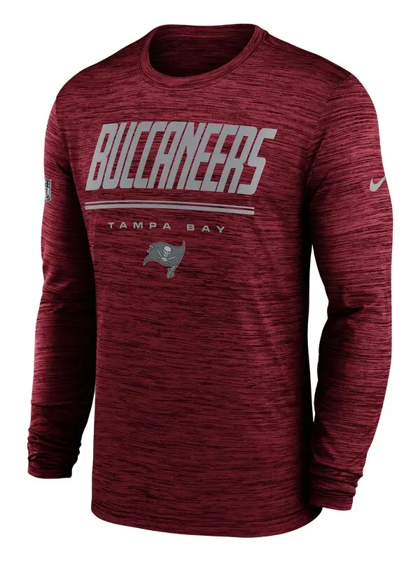 Nike Tampa Bay Buccaneers Sideline Team Issue Velocity Dri-fit Nfl Long-sleeve T-shirt - Red