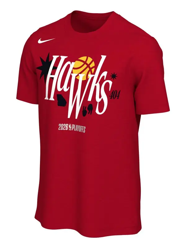 Nike Atlanta Hawks Nba Basketball T-shirt - Red