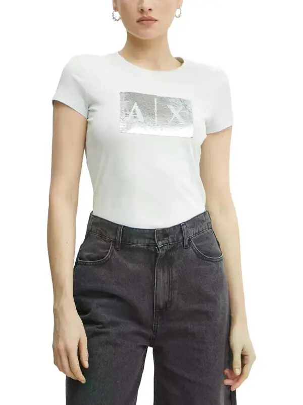 Armani Exchange Logo-detail T-shirt - Blue