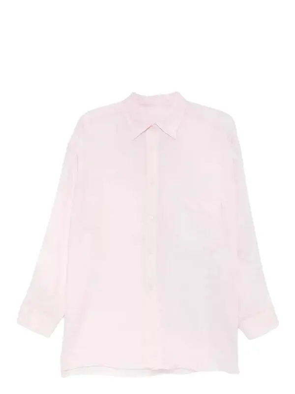 LESS Oversized Ramie Shirt - Pink