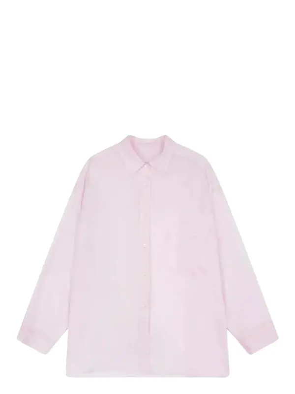 LESS Oversized Ramie Shirt - Pink