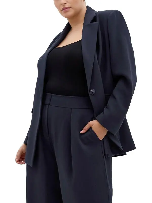City Chic Tori Blazer - Navy