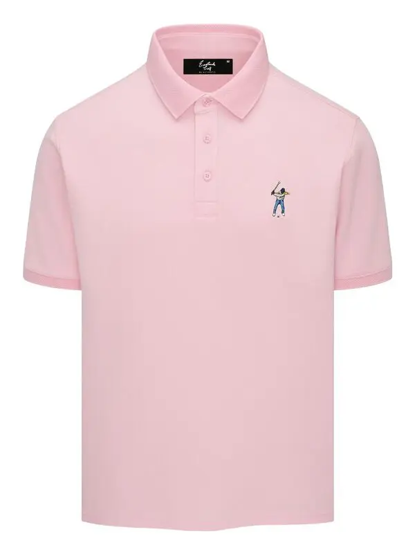 EASTSIDE GOLF Core Cotton Blend Piqué Polo - Icy Pink