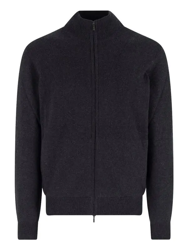 Loro Piana Classic Zip-up Cardigan - Black