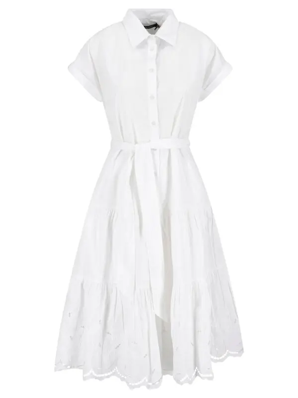 Ralph Lauren Midi Shirt Dress - White