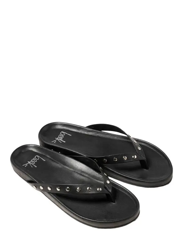 Beek Tringa Flip Flop - Black Silver