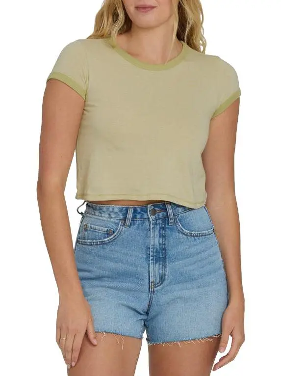 BILLABONG Daily Stripe Baby Tee - Cactus