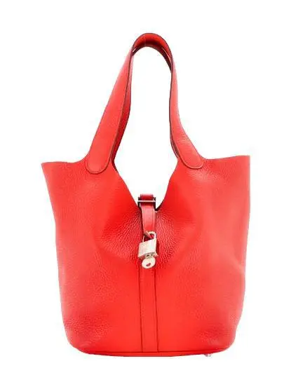 Hermès Picotin Lock Bag Clemence Mm - Red